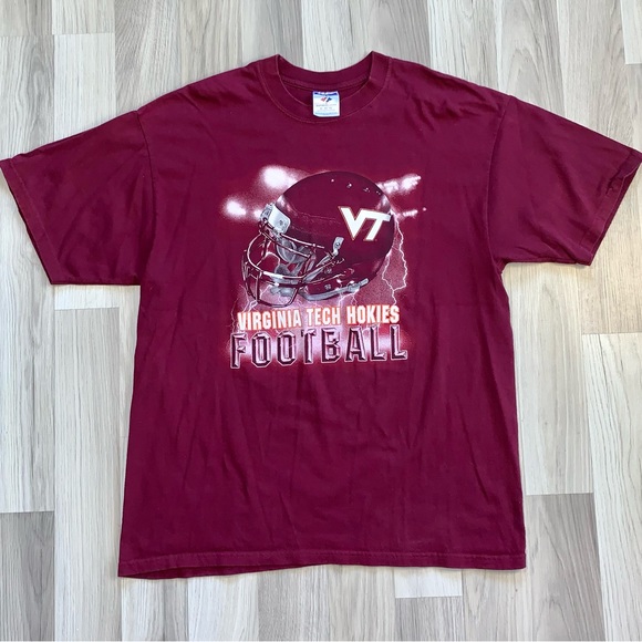 Jerzees | Shirts | Vintage Virginia Tech Football Helmet Lightning ...